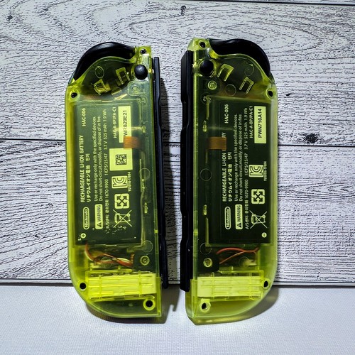 Custom Neon Yellow Transparent Nintendo Switch Joy-Cons | eBay