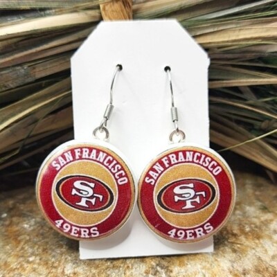 San Francisco 49ers Earrings NFL Football Souvenir Game Day Accessories ...