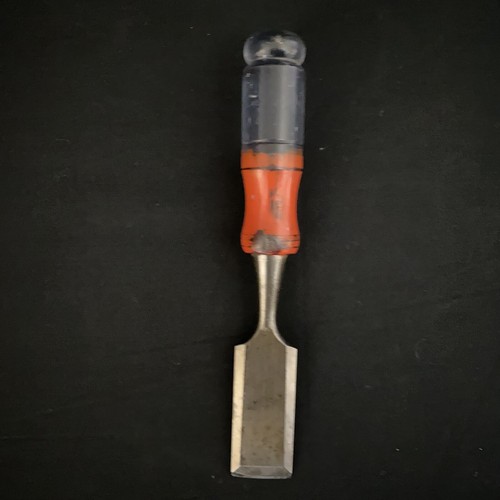 VINTAGE POPULAR MECHANICS STEEL CHISEL 1” MADE IN USA ORANGE / BLUE ...