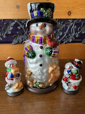 2004 Thomas Pacconi Classics 3~Piece Blown Glass Snowman Set | eBay