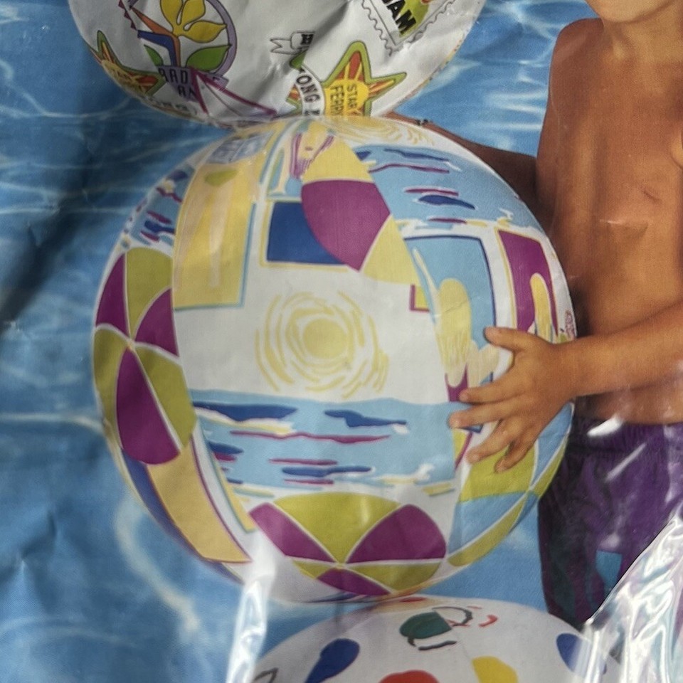 Vintage Intex The Wet Set 20" Inflatable Beach Ball 1996 Unused | eBay