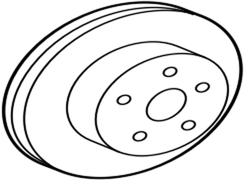 43512-0E021 Toyota Disc, front 435120E021, New Genuine OEM Part | eBay