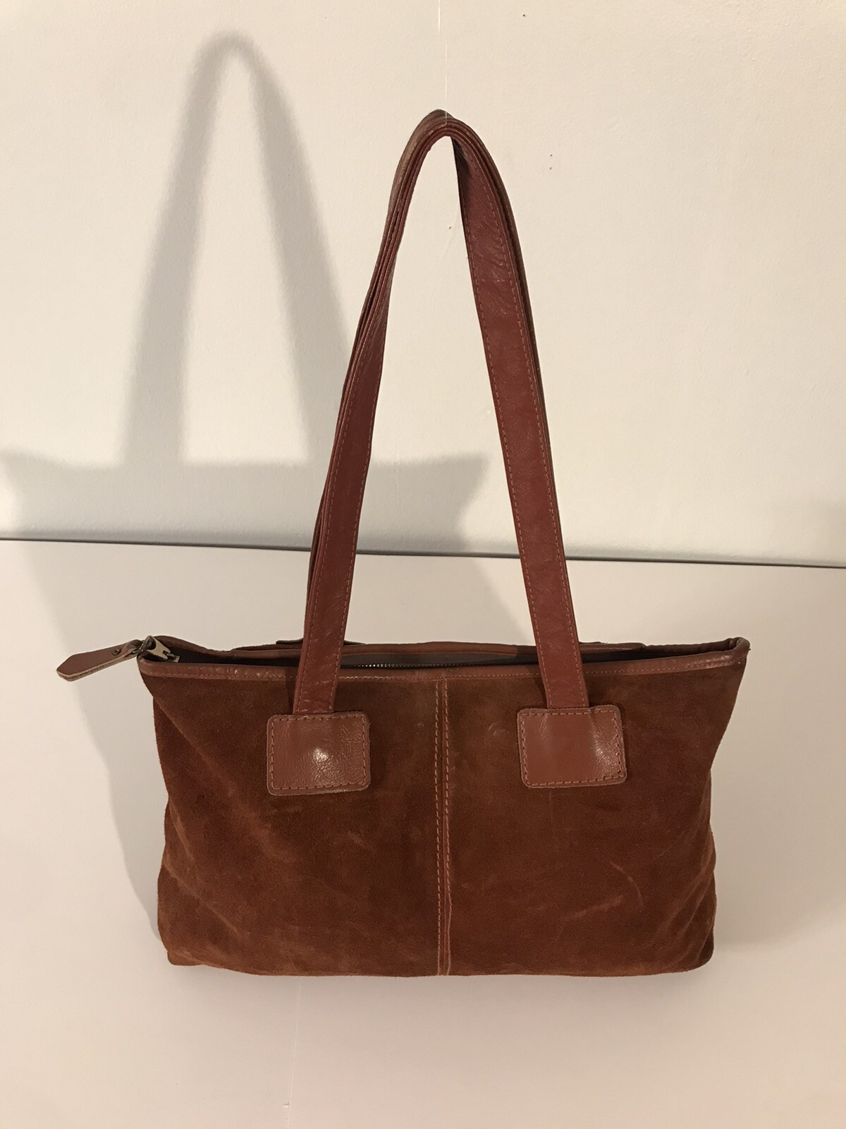 Vintage Ronay Genuine Smooth Brown Leather & Brown Su… - Gem