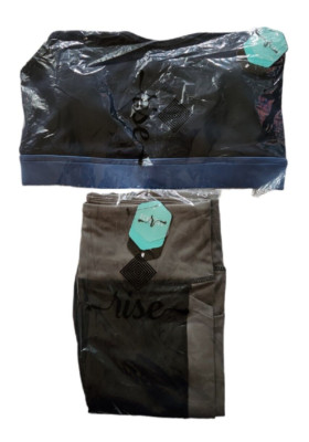 Lularoe Medium Fearless Workout Pant & Black Invincible Bra Set NEW | eBay