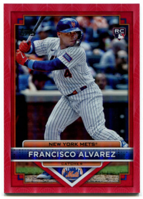 2023 Topps Flagship Collection #40 Francisco Alvarez Red Parallel SP 3/ ...