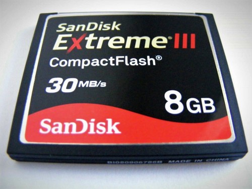 8GB Compact Flash Card Extreme III 30 MB/s ( 8 GB CF Karte ) SanDisk ...