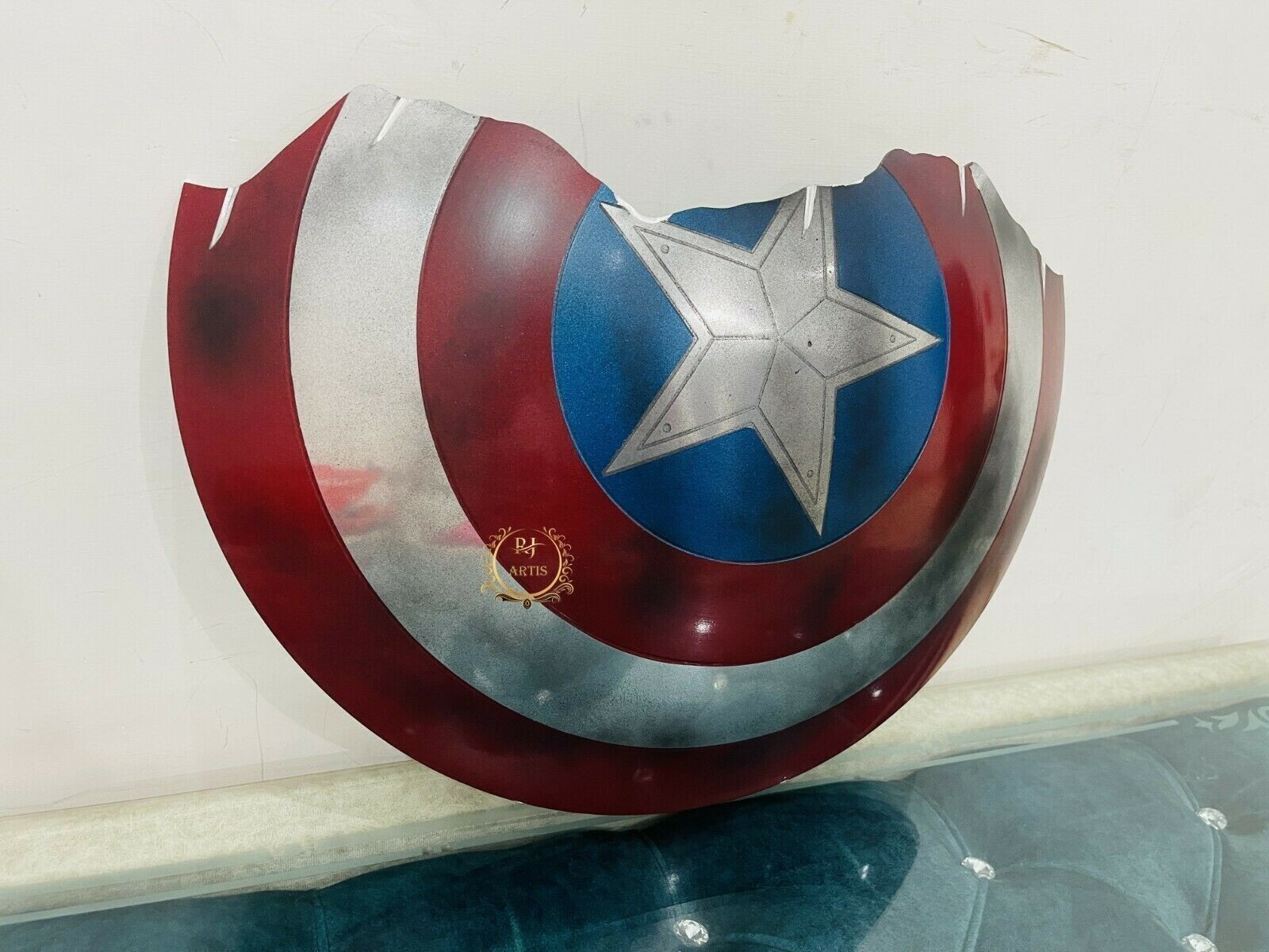 Captain America Broken Shield - Metal Prop Replica - Avengers Endgame ...