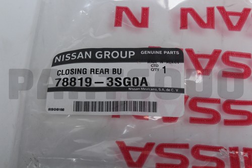 788193SG0A Genuine Nissan PLATE-CLOSING,REAR BUMPER LH 78819-3SG0A | eBay