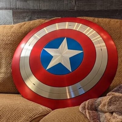 Steel Falcon Shield Medieval Captain America Shield Wall Decor Rustic ...