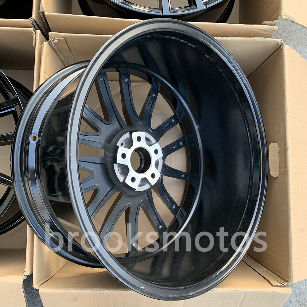 21" GLOSS BLACK STYLE WHEELS RIMS FIT 2011-2015 BMW 7 SERIES 740 750 ...