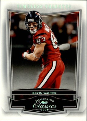 2008 Donruss Classics Timeless Tributes Silver Texans Card #41 Kevin ...