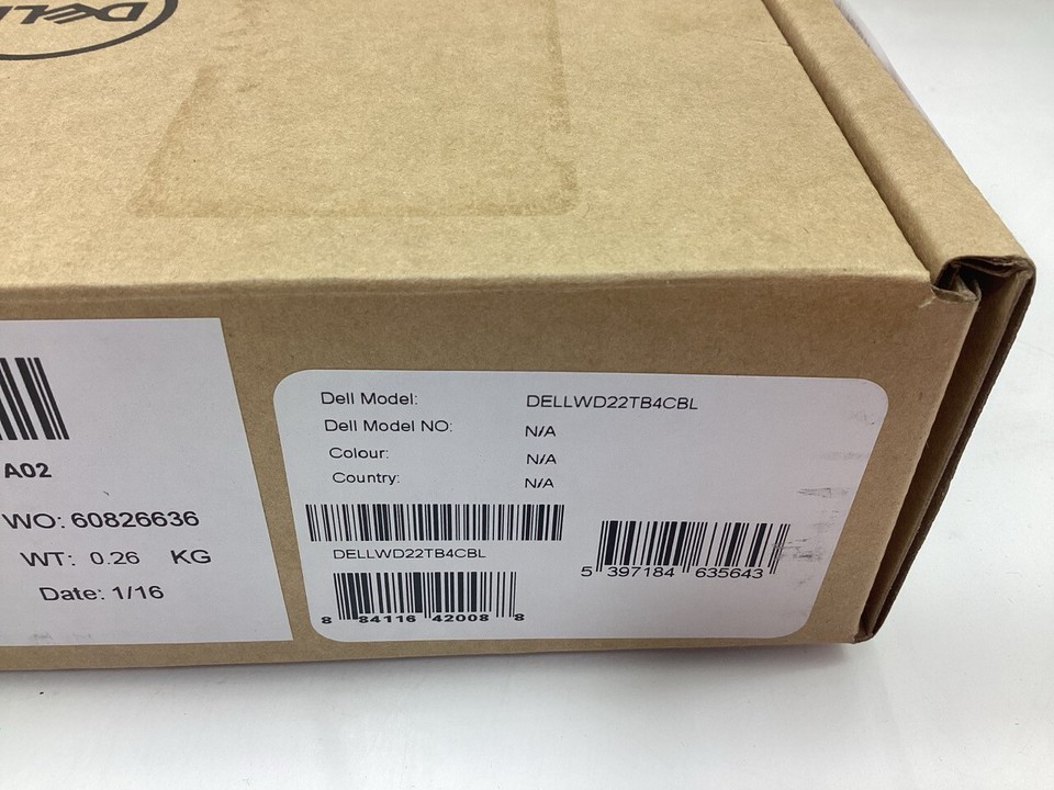 Dell WD22TB4 Thunderbolt Dock Cable Module - (No Dock Included ...