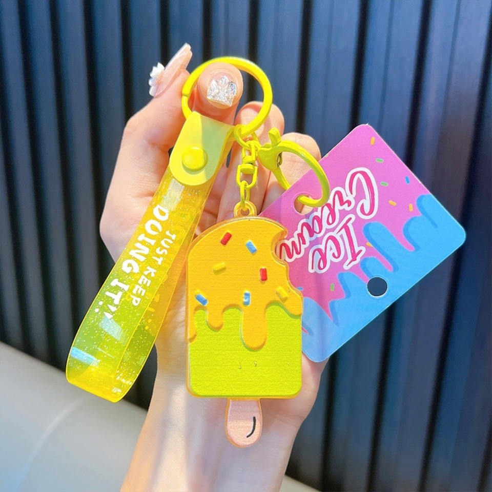Sweethearts Popsicle Keychain Cartoon Car Key Chain Pendant Summer ...