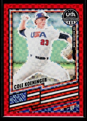 2026 Panini Stars & Stripes Baseball #103 Red Power Cole Koeninger 18U ...