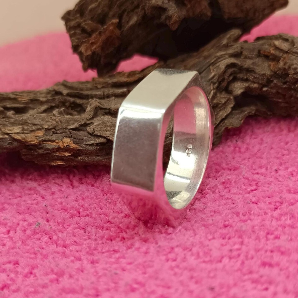925 Streling Silver, Hex Nut Ring, Modern Gift For Man's Ring Nut ...