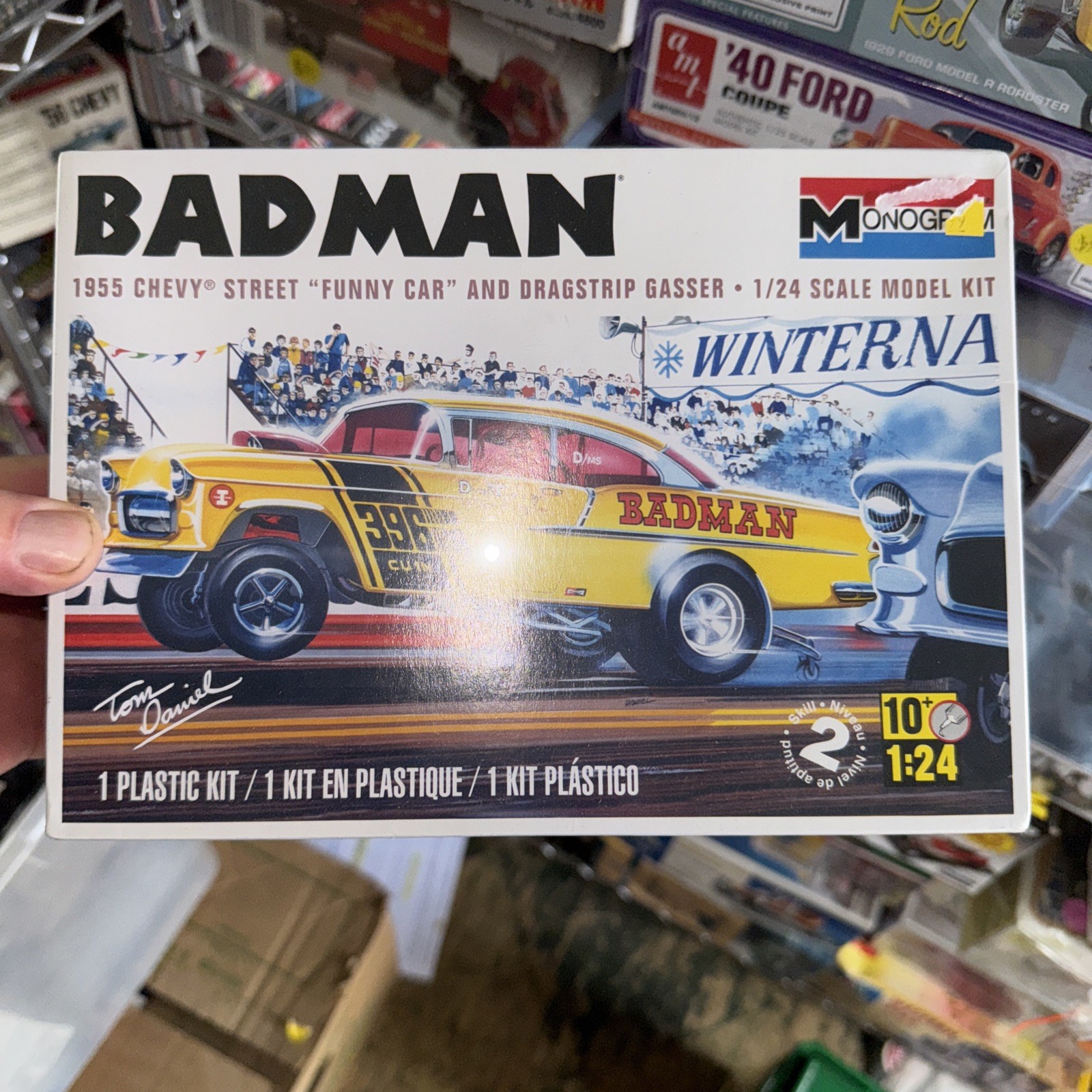 RARE Monogram Tom Daniel BADMAN 1955 Chevy Street Gasser 1/24 Scale ...