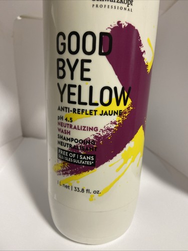 Schwarzkopf Goodbye Yellow Neutralizing Wash Shampoo 33.8 oz | eBay