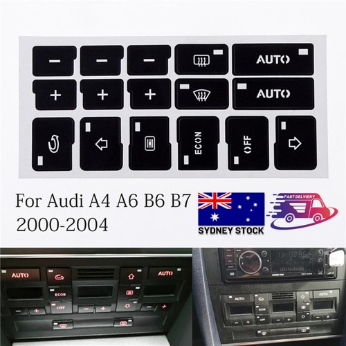 16Keys Car Air Condition Climate Control Button Repair Stickers Decals ...