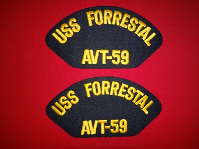 Pair Of US Navy USS FORRESTAL AVT-59 Patches | eBay Australia