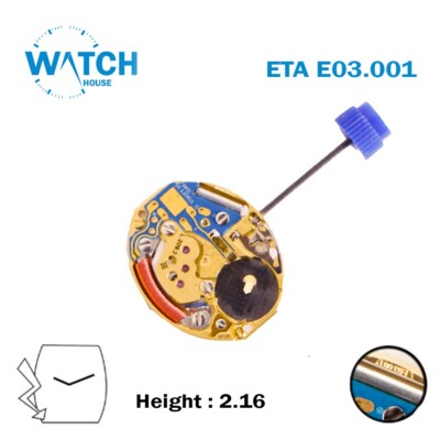 ETA (LONGEINESS ) E03.001 Swiss Movement, 2 Hands, without hour wheel ...
