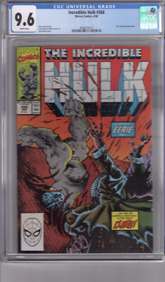 Incredible Hulk #368 (1990) 9.6 CGc W/P '1st...App...PANTHEON' | eBay