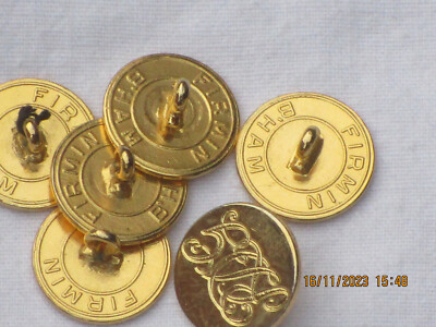 7x Royal Dragoon Guards, RDG, Brass, 19mm, Army Buttons, Maker; Firmin ...