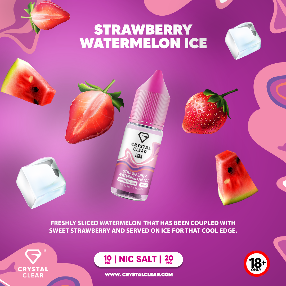 Crystal Clear Bar Nic Salt E-Liquid Vape Juice 10mg 20mg | 50VG/50PG ...