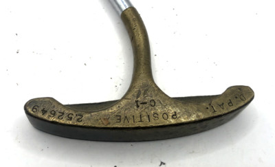 Positive Putter C-1 Brass Head Golf Club RH 34" Rare Golf Putter C1 ...