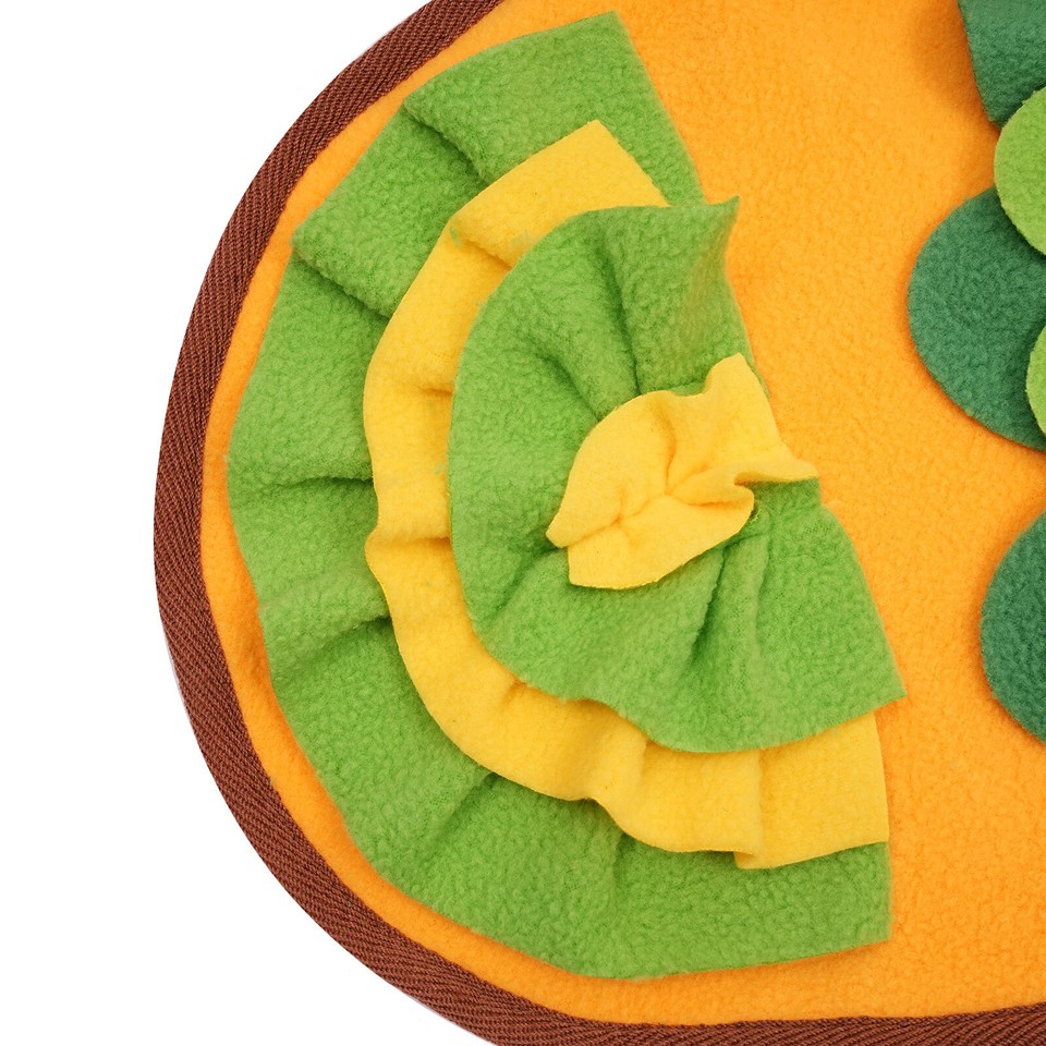 Snuffle?Mat,?Pet?Treats?Feeding?Mat,?Dog?Feeding?Mat?Fleece Yellow ...