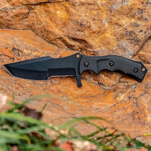 Fixed Blade Full Tang Knife Hunting Outdoors Red Fishing EDC Collector ...