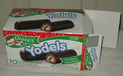 #11475 Drake's 2017 Christmas Themed Yodel's Cakes BOX ONLY | eBay