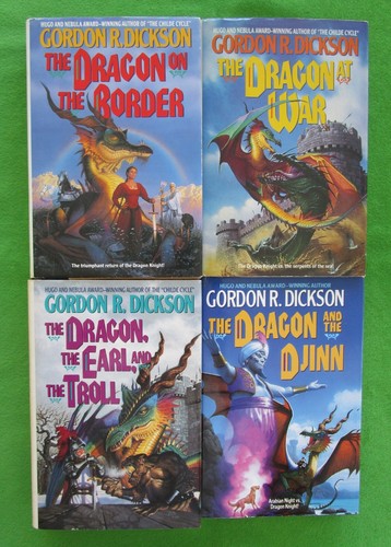 VINTAGE LOT 4 HCDJ DRAGON AND THE GEORGE SERIES BY GORDON R. DICKSON #3 ...