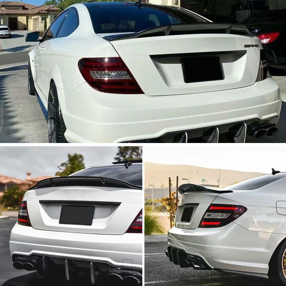 2008-2014 Mercedes Benz W204 C250 C300 C63 RT Style Rear Trunk Spoiler ...
