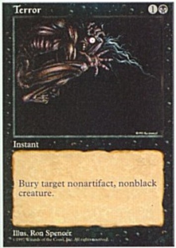 Heavy Play, English MTG Regular Terror 5th Edition Magic the Gathering ...