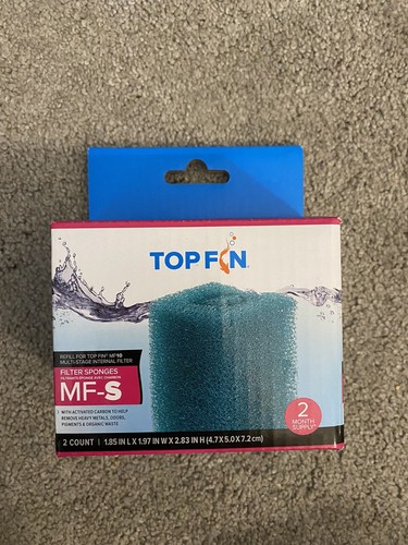 NEW Top Fin MF-S Filter Sponges 2 month supply MF10 multistage internal ...