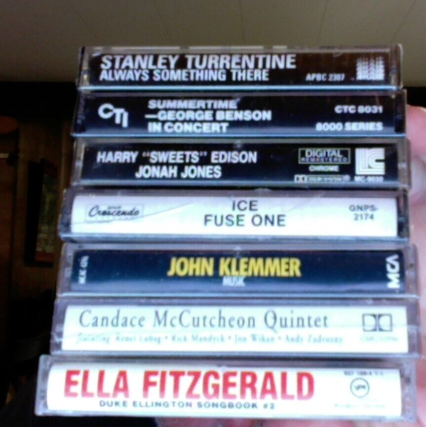 Jazz cassette tapes.....great selection.....many sealed... tapes $1.00 ...
