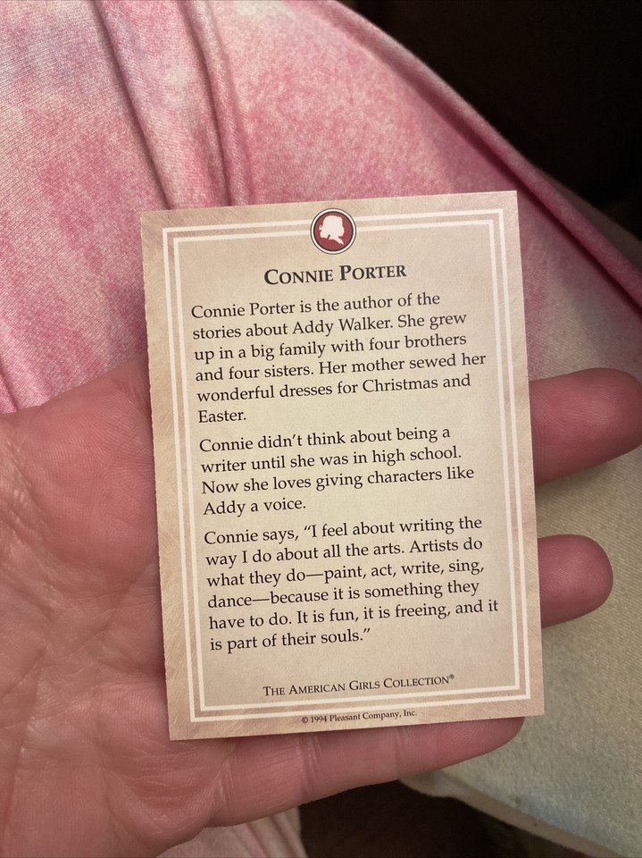 The American Girls Collection Card Connie Porter Bio #59 | eBay