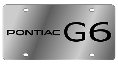 New Pontiac G6 Logo Stainless Steel License Plate | eBay