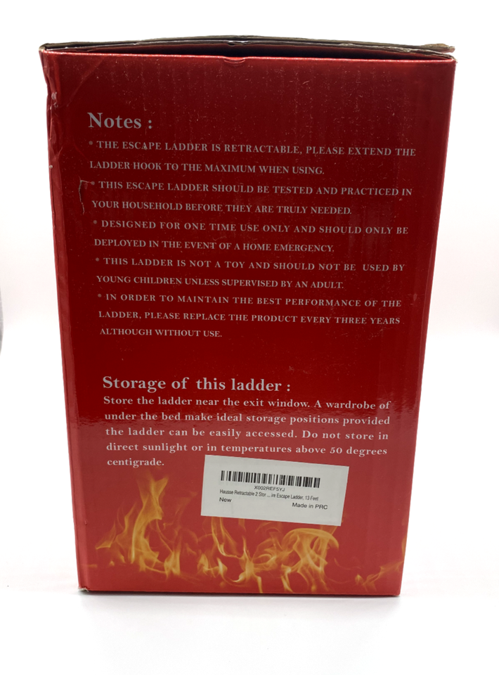 Hausse Retractable 2 Story Fire Escape Ladder 13 Feet | eBay