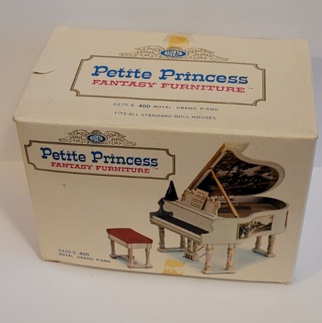 IDEAL vintage 1964 PETITE PRINCESS Grand Piano DOLLHOUSE FURNITURE NRFB ...