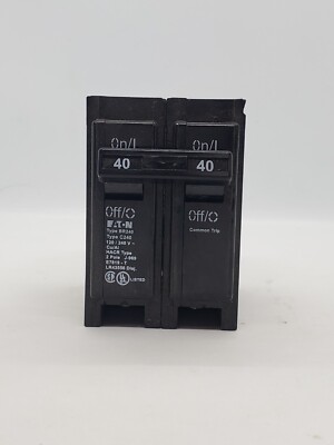 Eaton - BR240, 2 Pole, 40A, 240V, Type BR / C240 Circuit Breaker ...