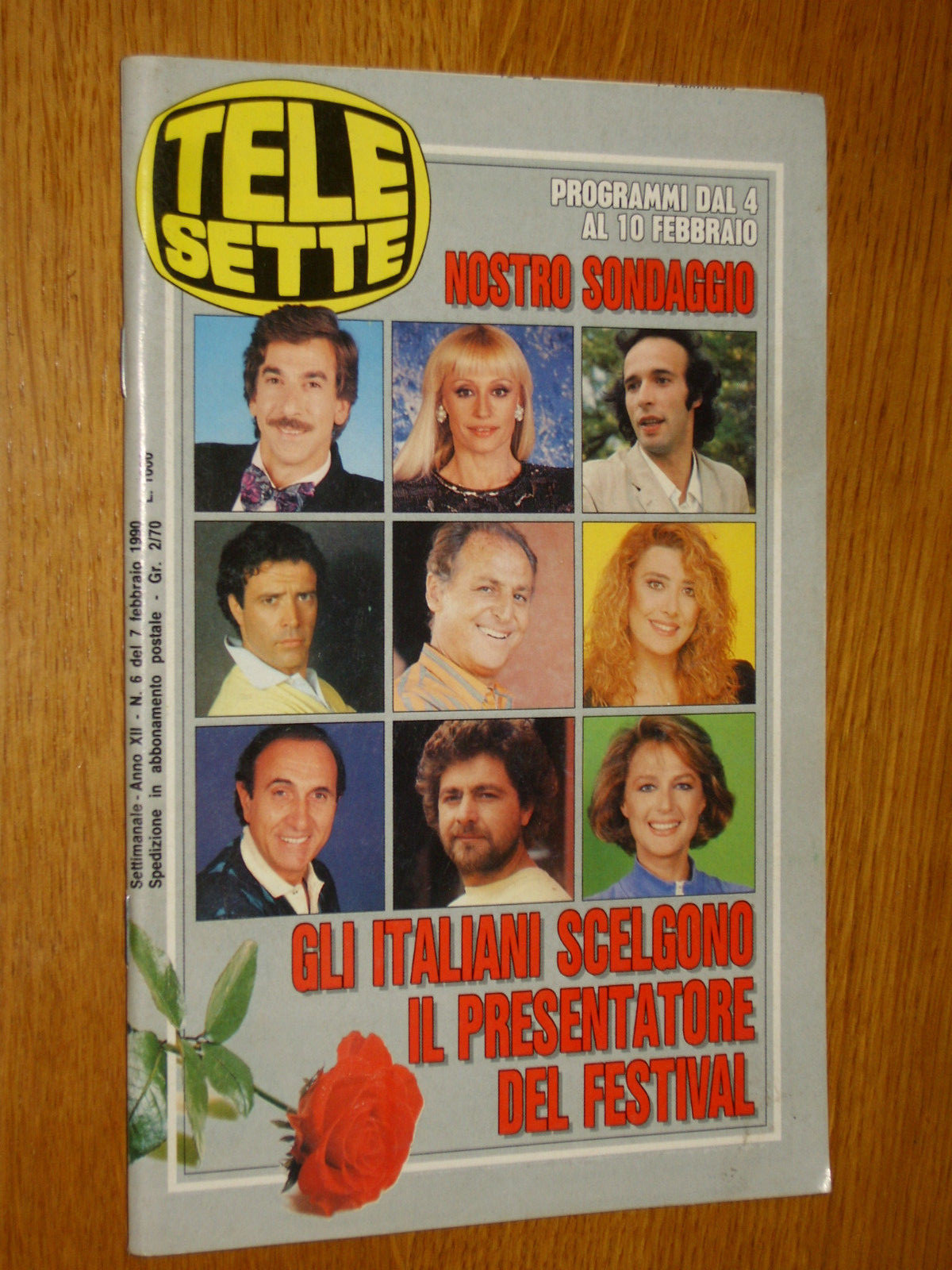TELESETTE 1990/6=SABINA STILO=PIERLUIGI ZERBINATI CRAXI=MASSIMO TROISI=TELEMIKE= | eBay