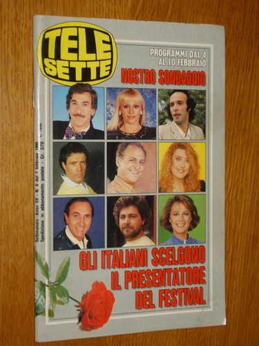 TELESETTE 1990/6=SABINA STILO=PIERLUIGI ZERBINATI CRAXI=MASSIMO TROISI ...