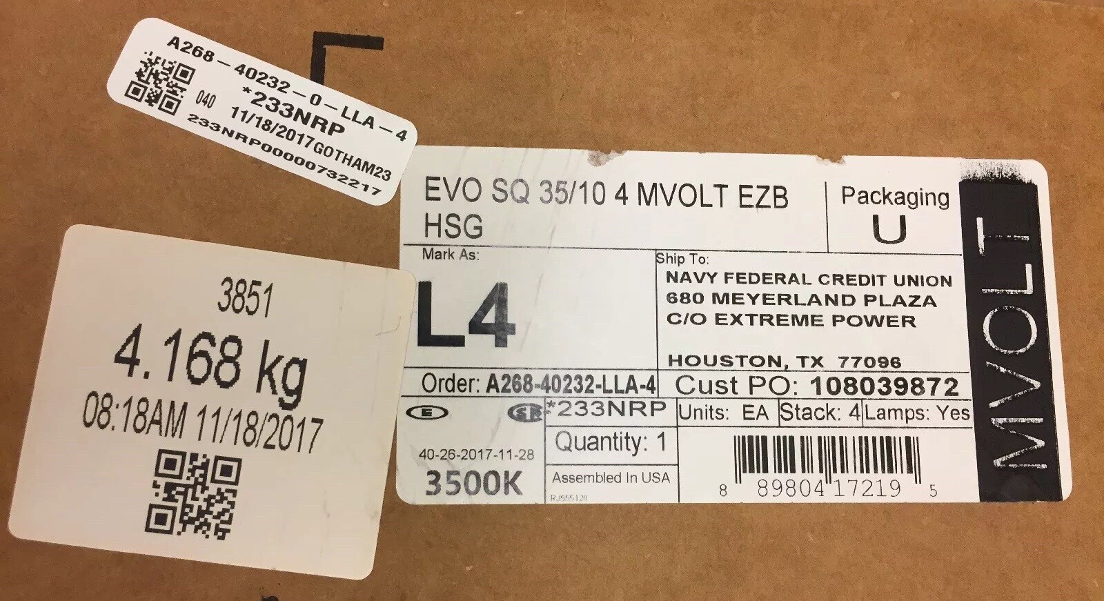 Lithonia Lighting EVO SQ 35/10 4 MVOLT EZB HSG LED Downlight Housing | eBay