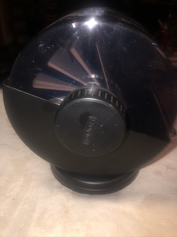 Rolodex Swivel File SW-24C Covered Rotary Card File Black/Woodgrain ...