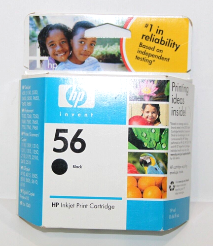 HP 56 Genuine Black Inkjet Print Cartridge Officejet 4110 4215 6110 3/ ...
