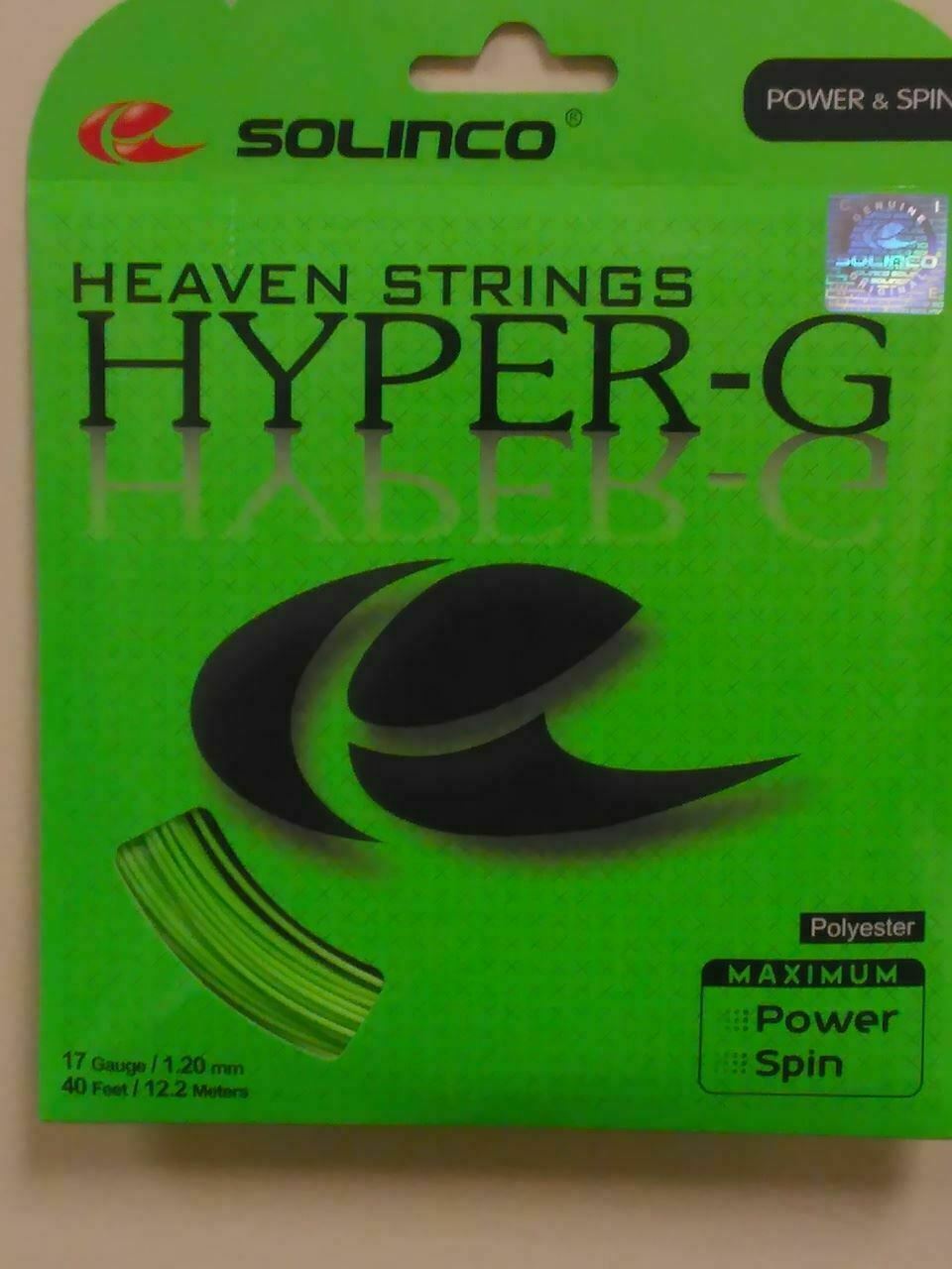 Solinco Heaven Strings Hyper-G Tennis String Set-17g/1.20mm | eBay