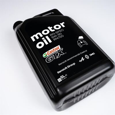 Genuine Renault Engine Oil 5W30 5L 5 Litre Castrol GTX RN-SPEC RN720 ...