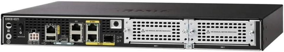 Cisco Router ISR4321-AX/K9 2GE,2NIM,4G FLASH,4G DRAM,IP Base, Security ...