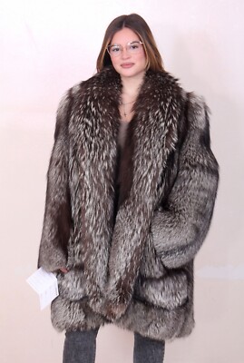 JACKET FOX FUR COAT FUCHS PELZMANTEL FOURRURE RENARD GIACCA PELLICCIA ...